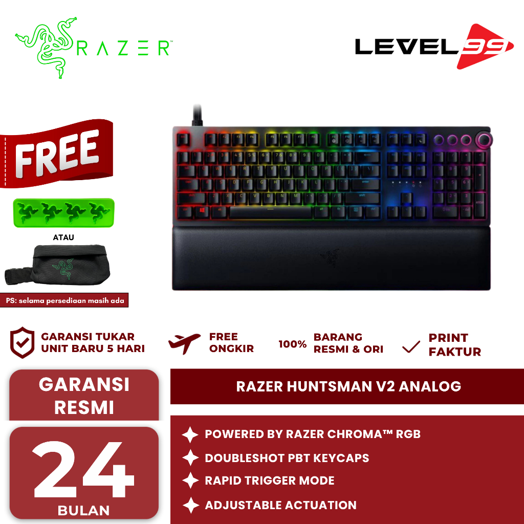 Jual Razer Huntsman V2 Analog Optical Switch Mechanical Gaming Keyboard ...
