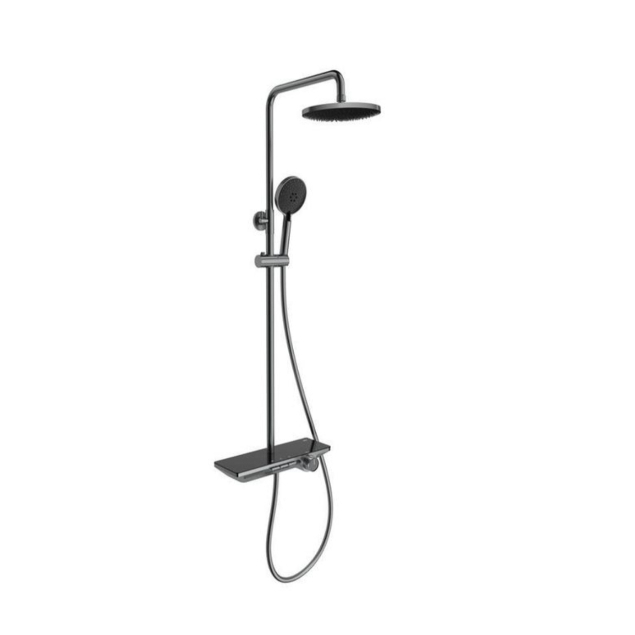 Jual Complete shower set Rain shower Gun Metal ROCA PIANO-T A5A9B10GMN ...