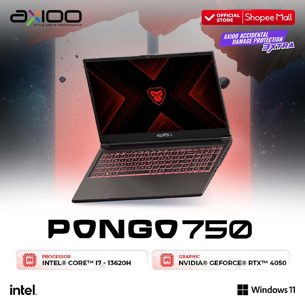 Jual Axioo Laptop Gaming Pongo 750 Core i7-13620H/16GB/512GB/RTX 4050 ...