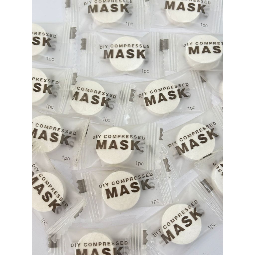 Jual Isi 50 Biji Masker Wajah Tablet Polos Kertas Tissue Bahan Bagus ...
