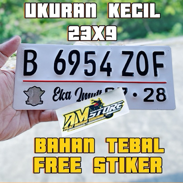 Jual Plat motor font baru satu biji plat motor custom plat motor ukuran ...