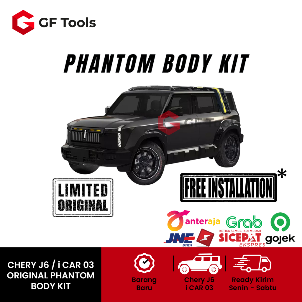 Jual Chery J6 iCar 03 Paket Bodykit Original Phantom Body Kit Blade ...