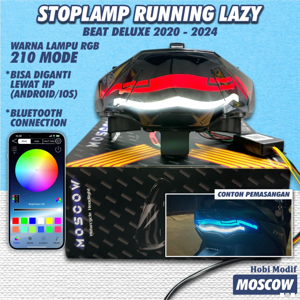 Jual LAMPU STOP REM BEAT DELUXE PLUS SOCKET PNP STOPLAMP LAZY BEAT ...