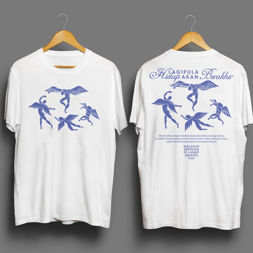 Jual MERCH KAOS HINDIA BASKARA DESAIN MALAIKAT DIATAS KOTA JAKARTA ...