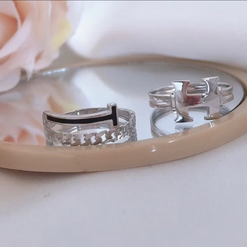 Jual Cincin Emas 8k White series chain simple mewah | Shopee Indonesia