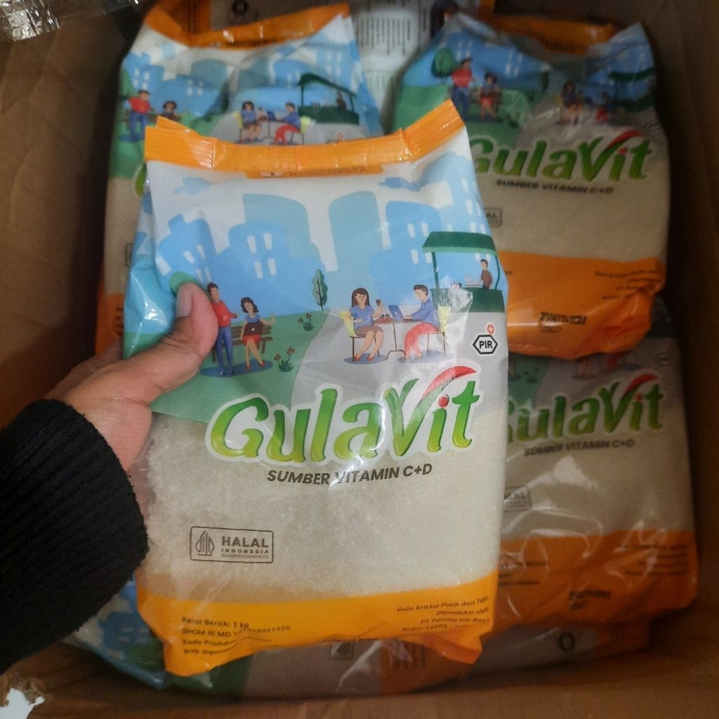 Jual Gula Putih Kemasan 1 Kg / Gulavit 1 Kg / Gula Pasir Kemasan 1 Kg ...