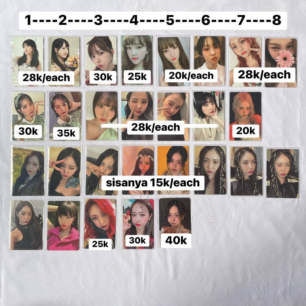 Jual gfriend viviz sowon yerin eunha yuju sinb umji official album photocard viviz voyage ...