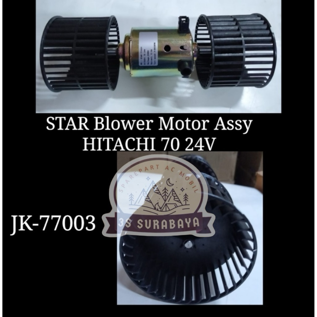 Jual Motor Blower Hitachi 70 24 Volt Daun 2 Ac Excavator (Baru/New ...