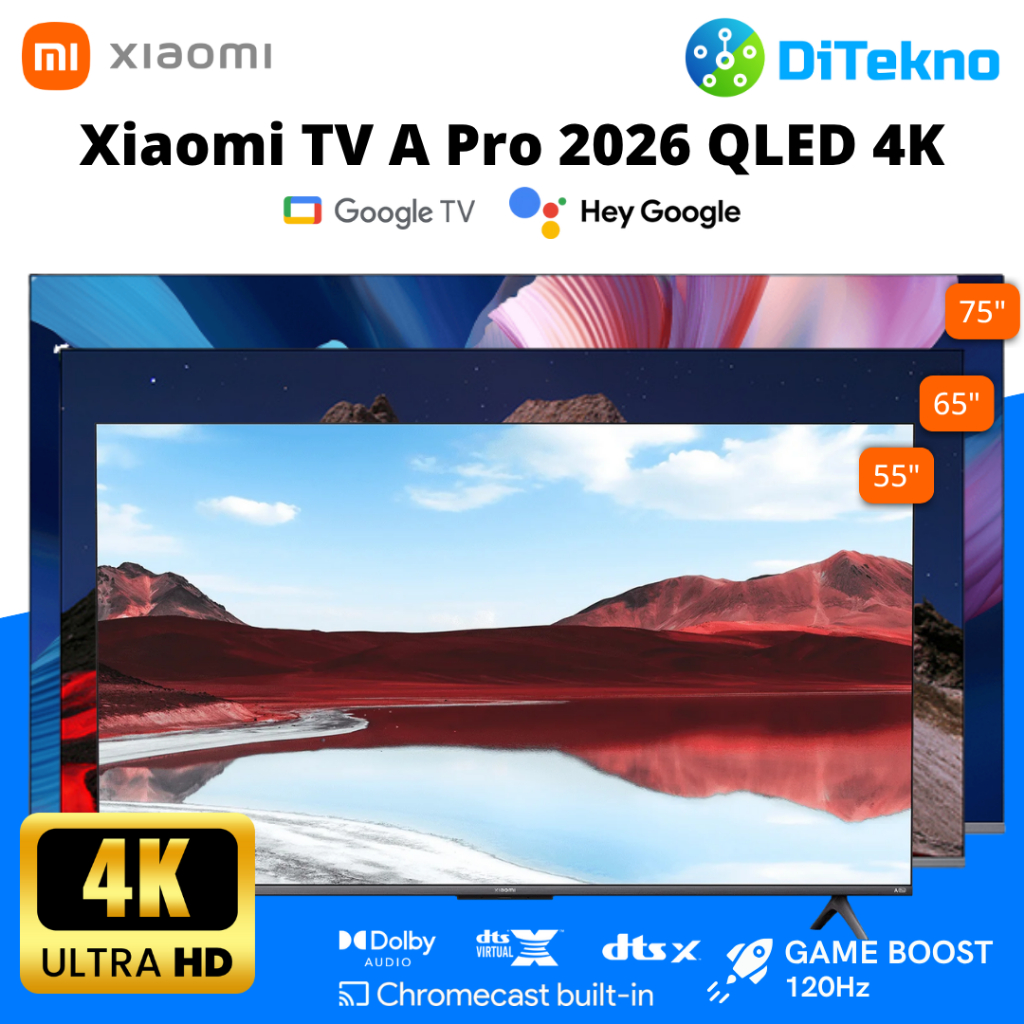 Jual Xiaomi Mi TV 75 inch 65 inch 55 inch QLED 4K A Pro Series 2026 ...