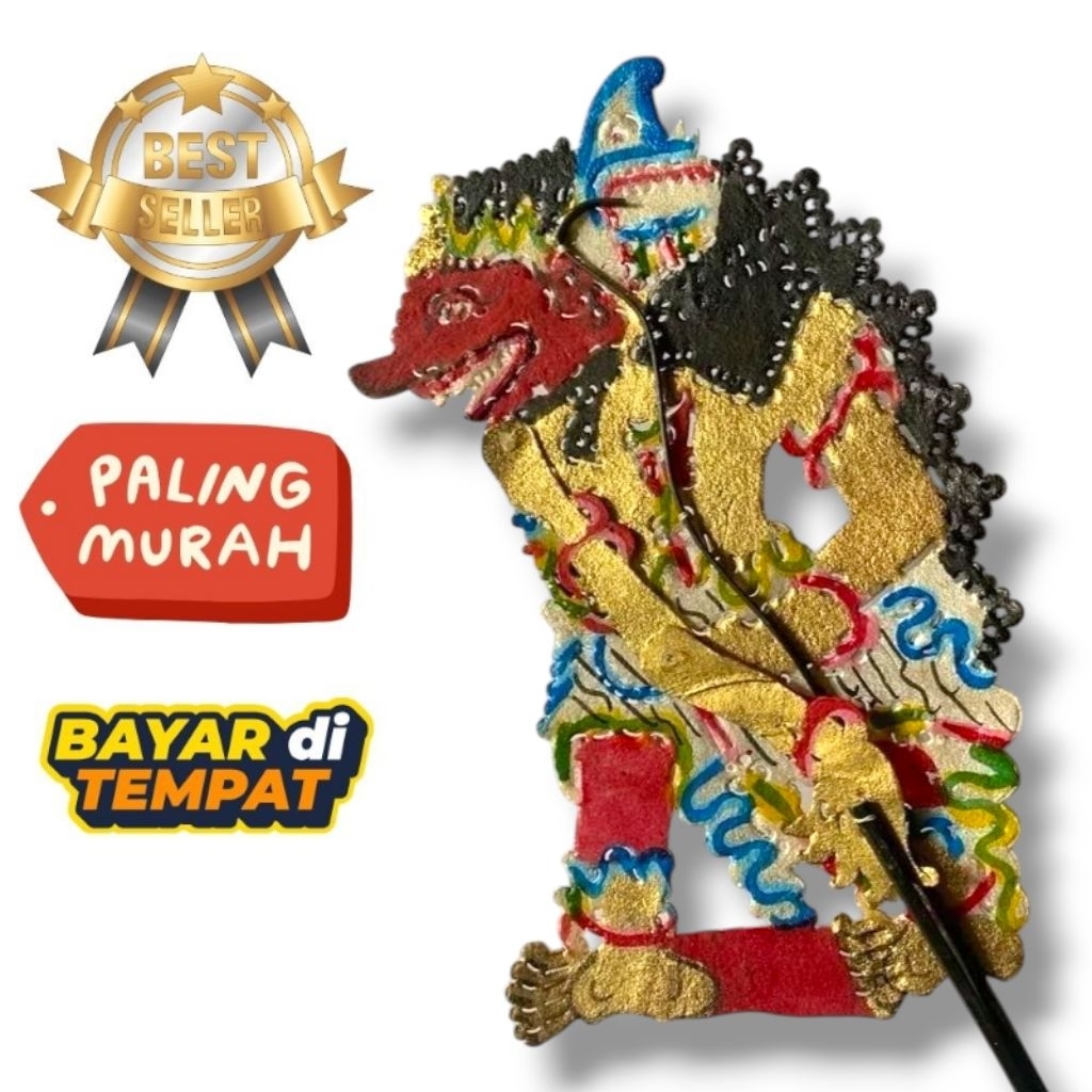Jual wayang kulit sapi tebal tokoh buto patih | Shopee Indonesia