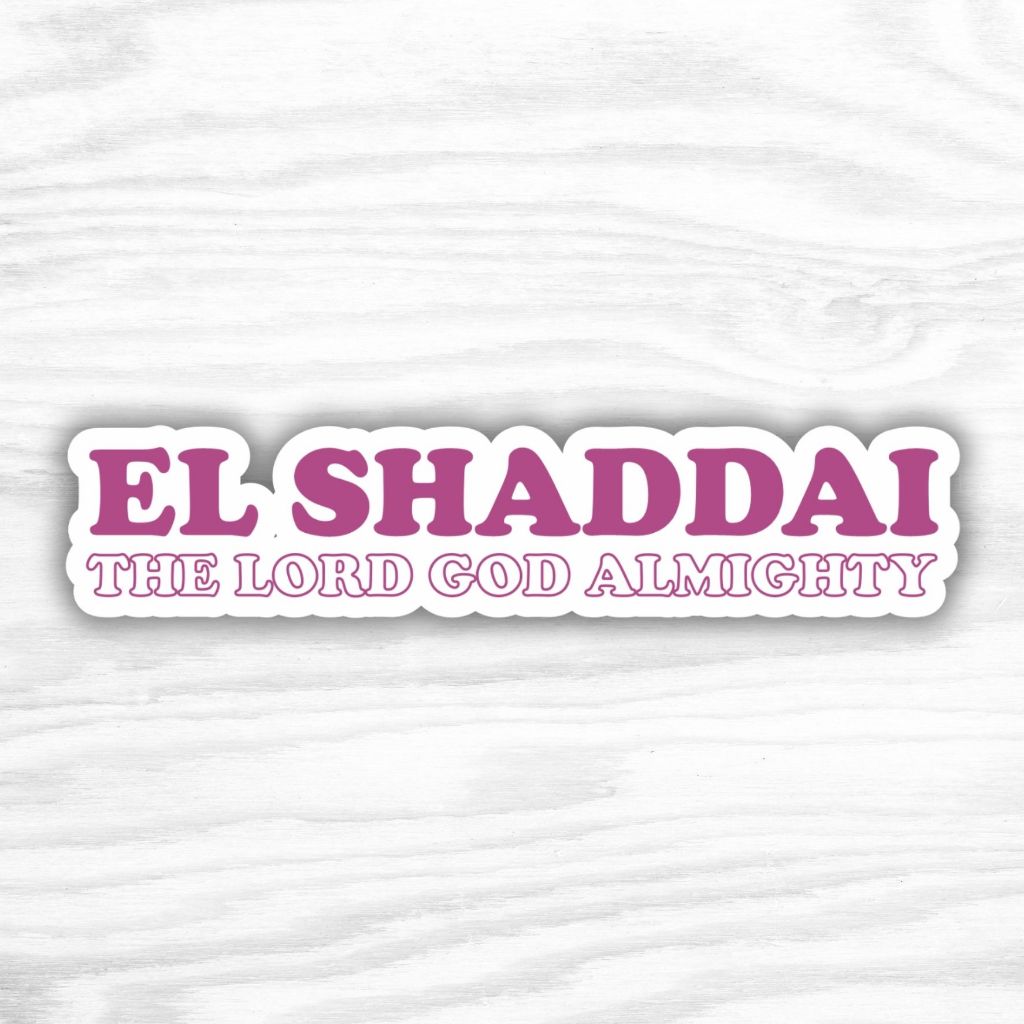 Jual Sticker Vinyl El Shaddai | Stiker Rohani Kristen Katolik | Sticker ...
