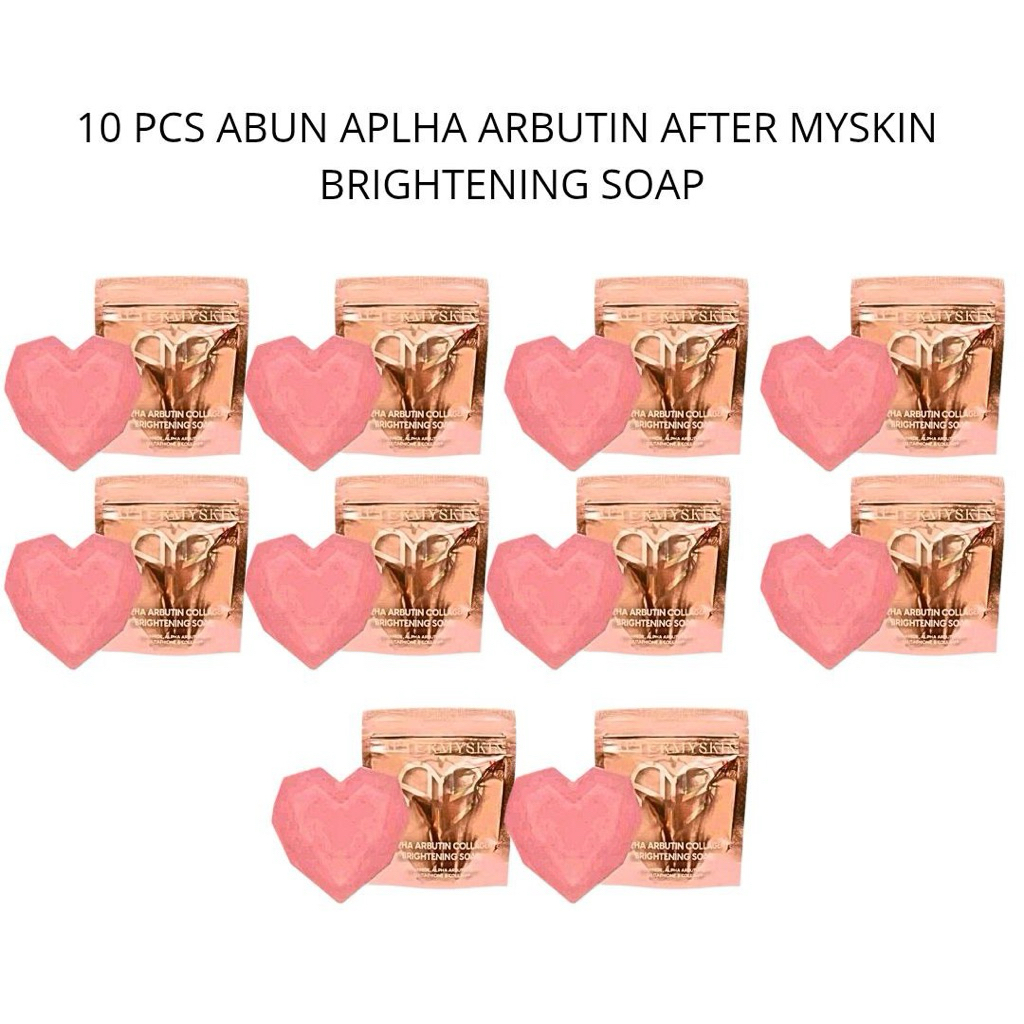 Jual Paket isi 5 dan 10 Pcs Sabun Aftermyskin Alpha arbutin Brightening ...