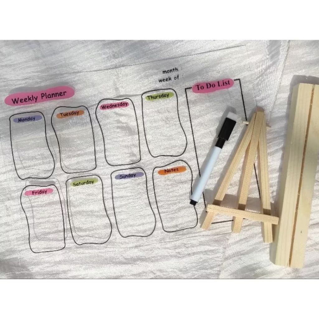 Jual Akrilik planner A4 monthly planner akrilik planner weekly planner ...