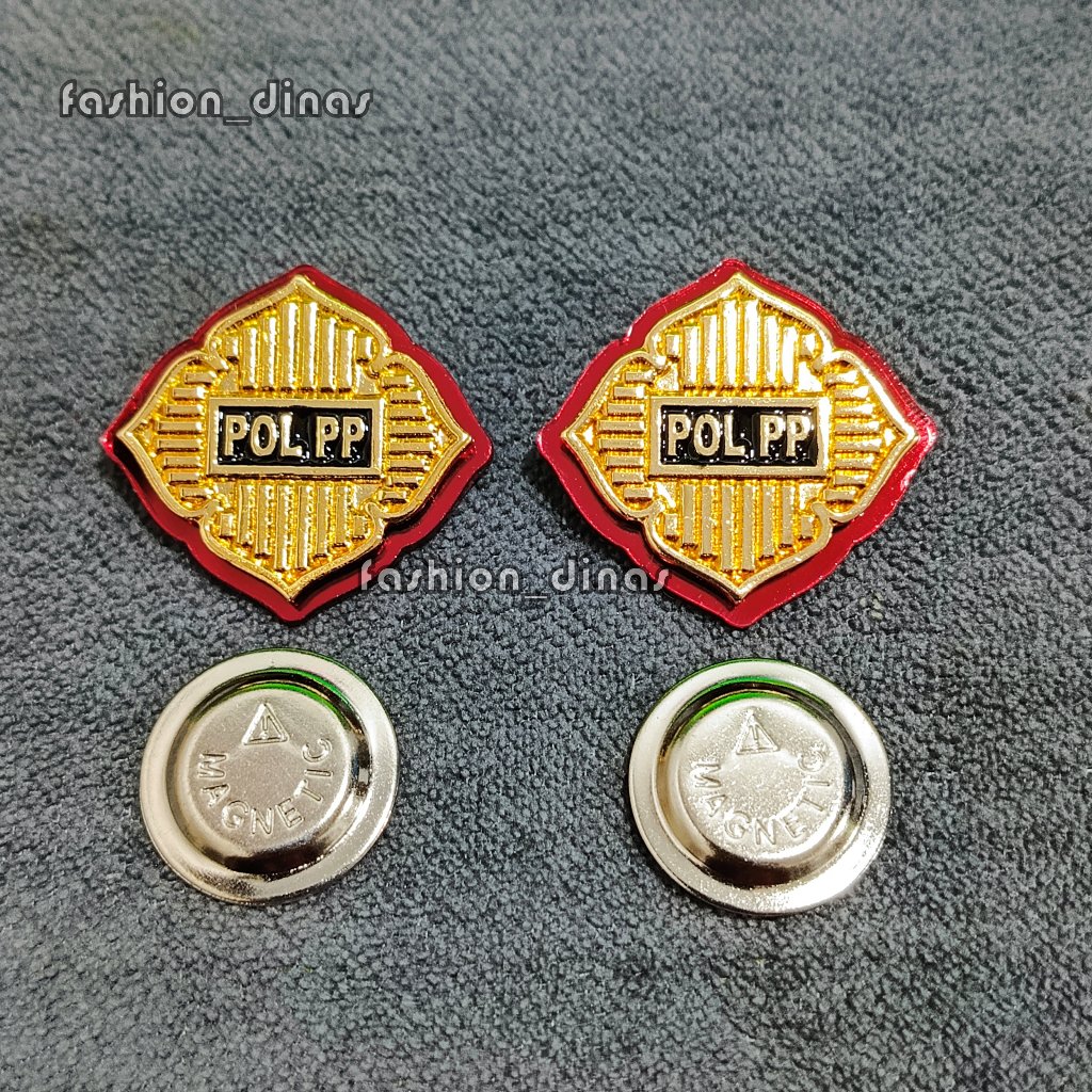 Jual Monogram polpp mika pin kerah polpp | Shopee Indonesia