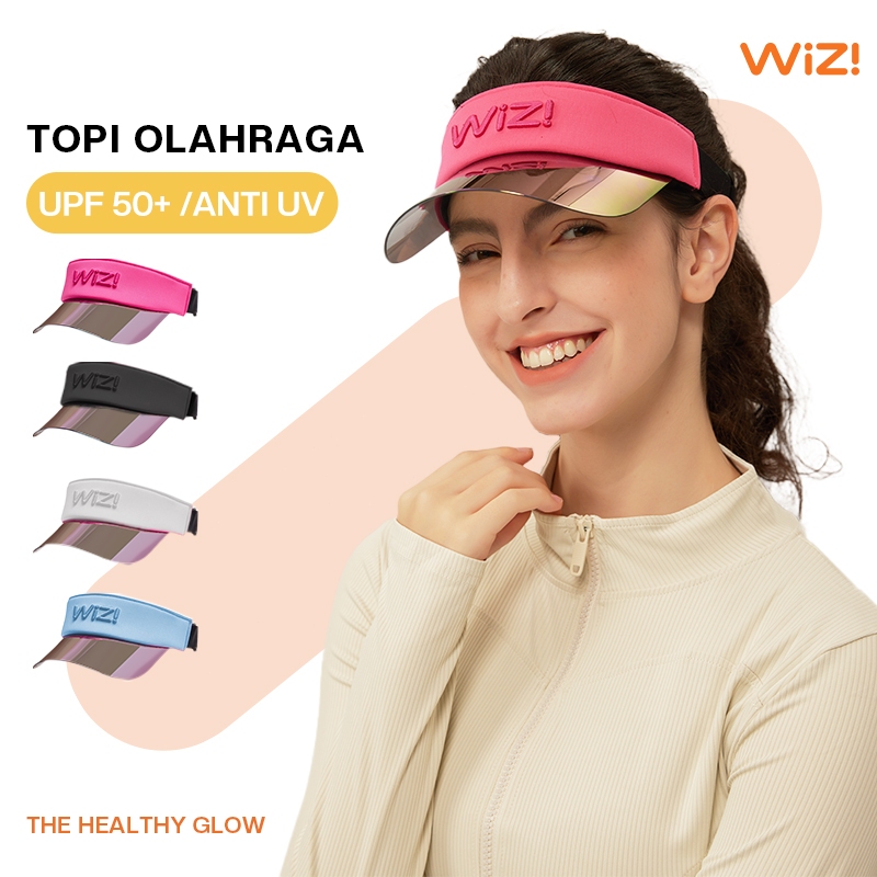 Jual WiZi Topi Pelindung Wanita Sinar Matahari Solar Visor Topi Anti-UV Dapat Disesuaikan ...