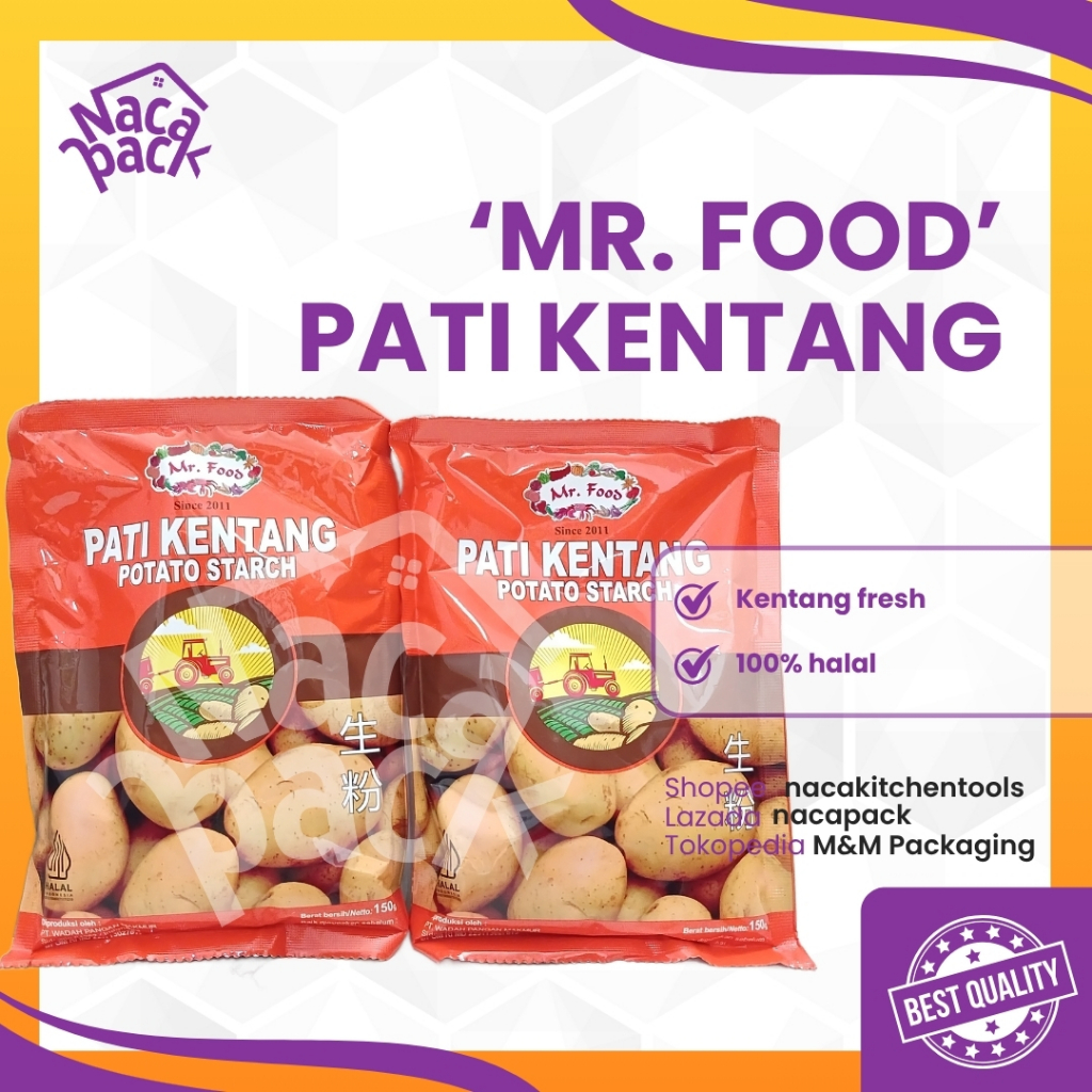 Jual 'Mr. Food TEPUNG PATI KENTANG | POTATO STARCH 150 gr | Shopee ...