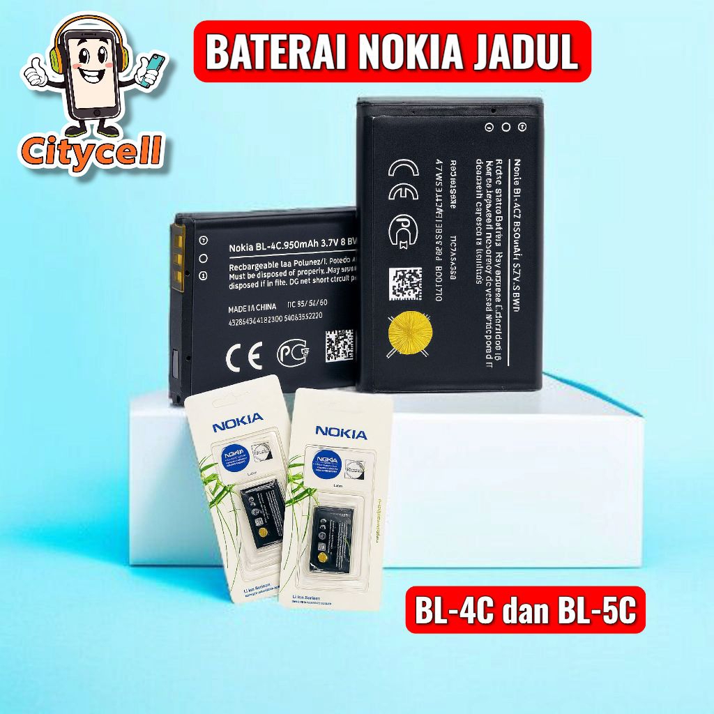 Jual Baterai Batre Battere Nokia BL-5C Dan BL-4C ori 99 Nokia 6600 6108 N70 E60 N71 N72 1100 ...