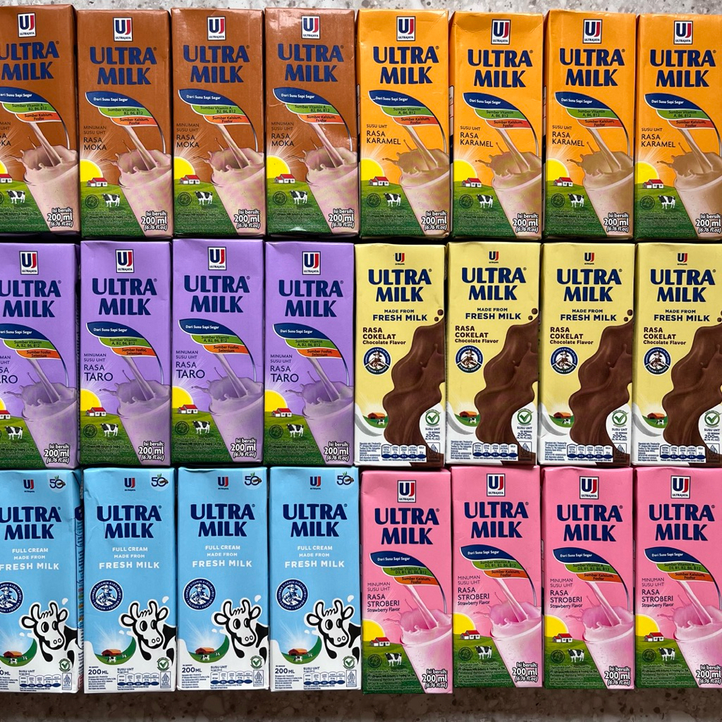 Jual [PROMO!!] ULTRA Milk 200ml SATUAN / Susu UHT Ultra 200 ml | Shopee ...