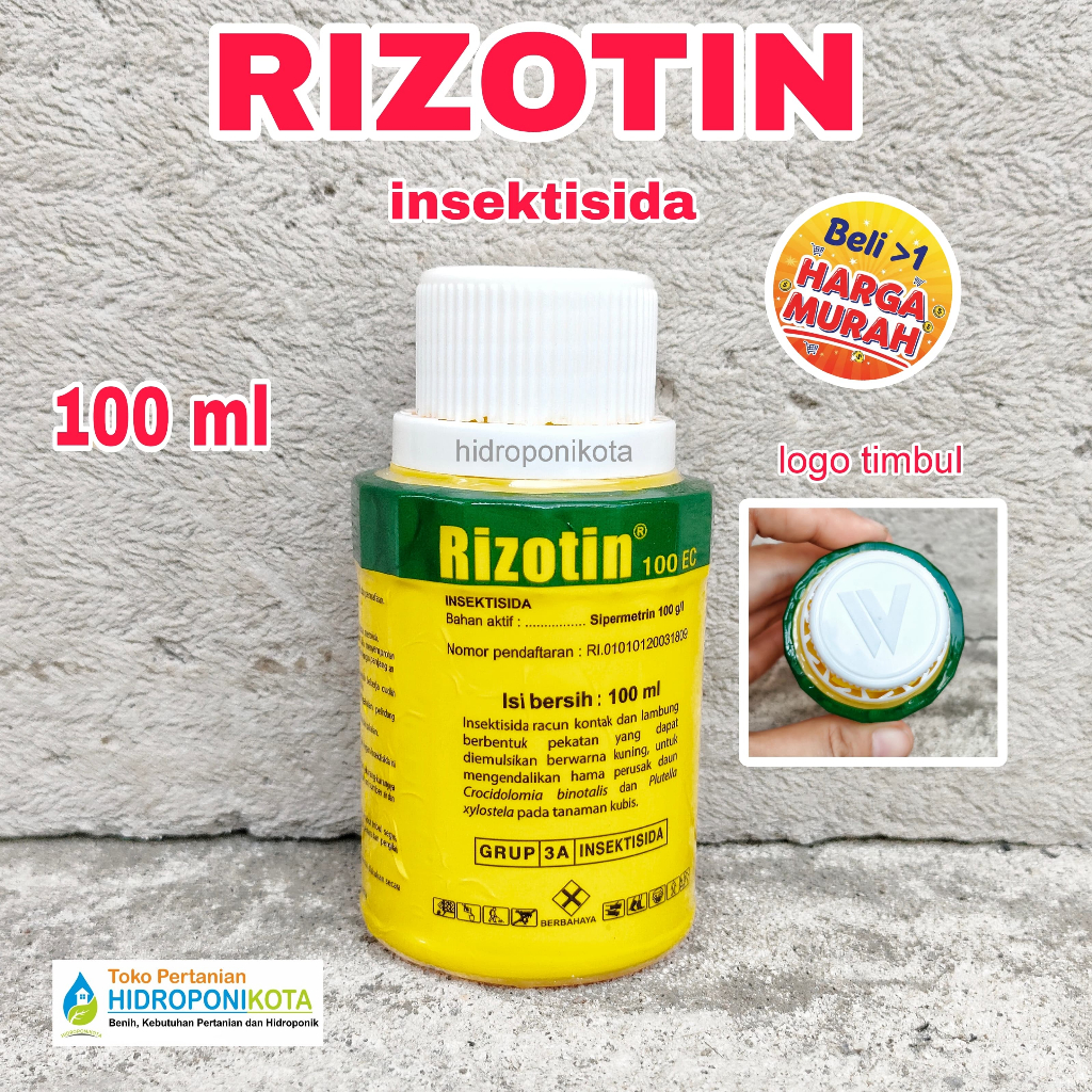 Jual Insektisida RIZOTIN isi 100 ml- ORI 100% - Insektisida/ Pestisida ...