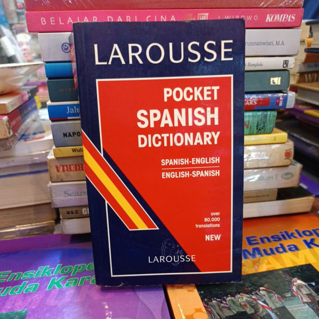 Jual pocket Spanish dictionary Spanish English - English Spanish ...