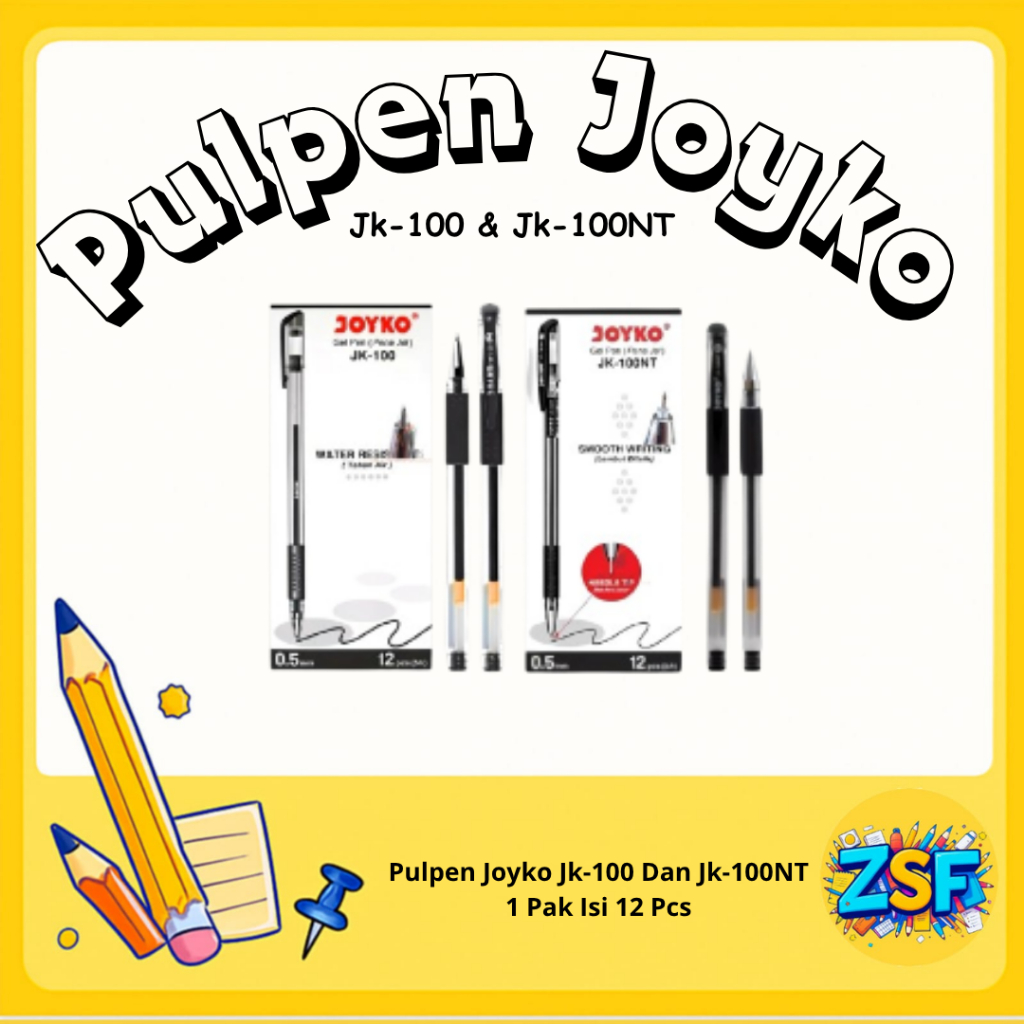 Jual Pulpen Joyko 1 Pack Pena Joyko 1 Kotak Bolpain Joyko Jk 100 Dan Jk ...