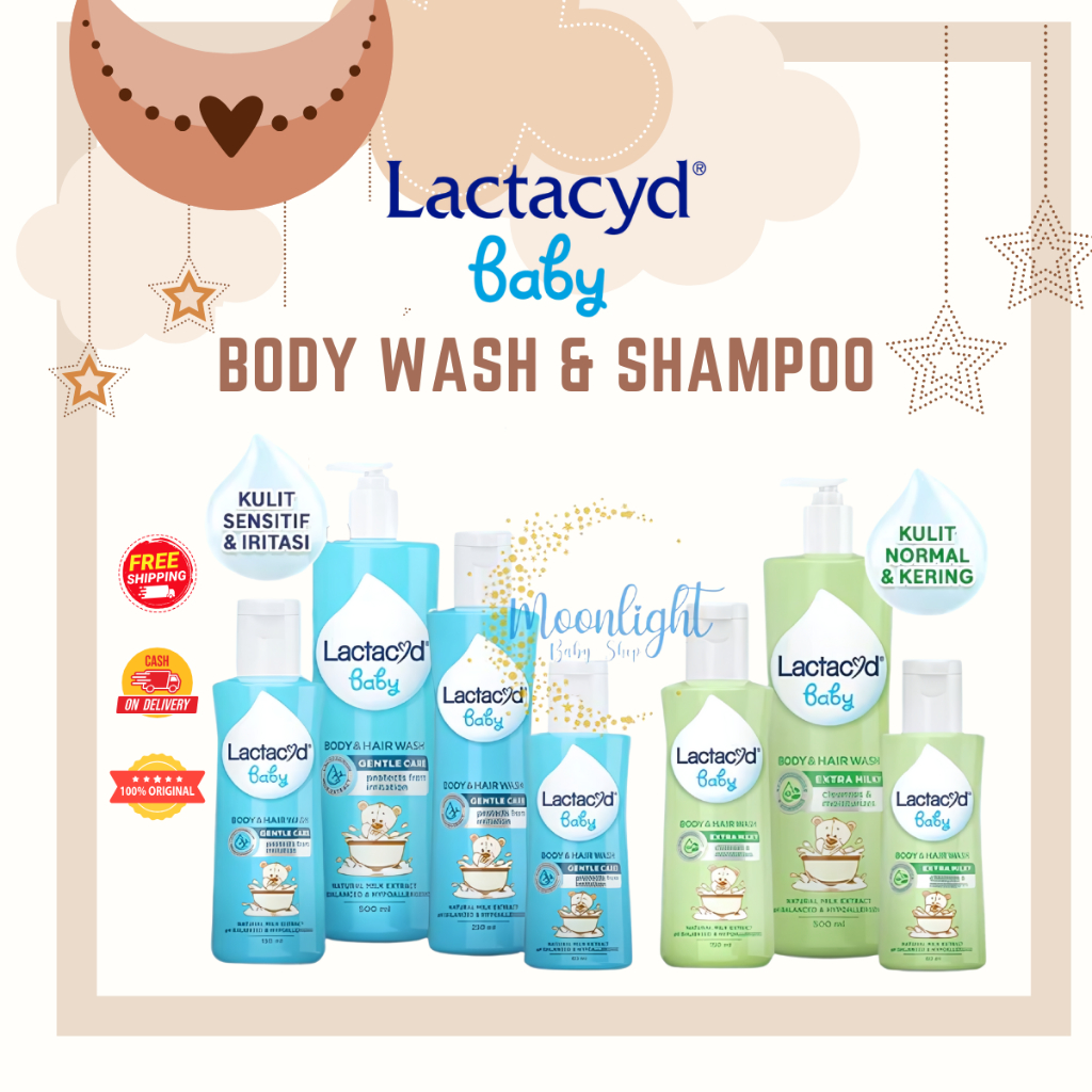 Jual Lactacyd Baby Gentle Care / Extra Milky 2in1 Body Wash and Hair ...