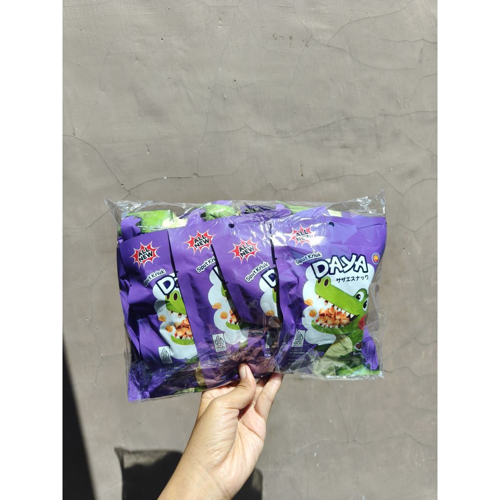 Jual (1 PACK = 10) SNACK DAYA CRISPY DINO | Shopee Indonesia