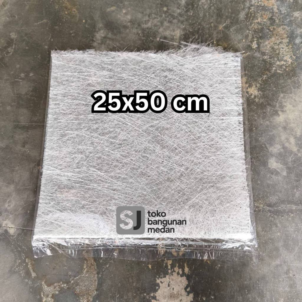 Jual Serat Fiber 25x50 cm Pelapis anti cat bocor flinkote resin ...