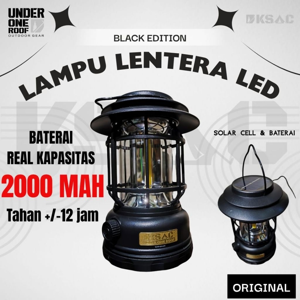 Jual Lampu Lentera LED / Canping Lamp 3 COB Lampu Tenda Camping Tent ...