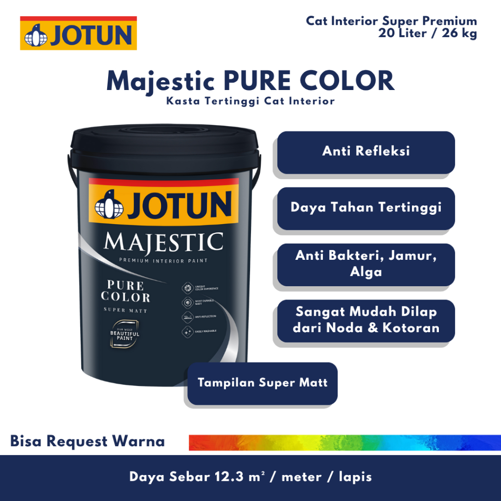 Jual Cat Jotun Majestic Pure Color Super Matt / Cat Tembok Interior ...