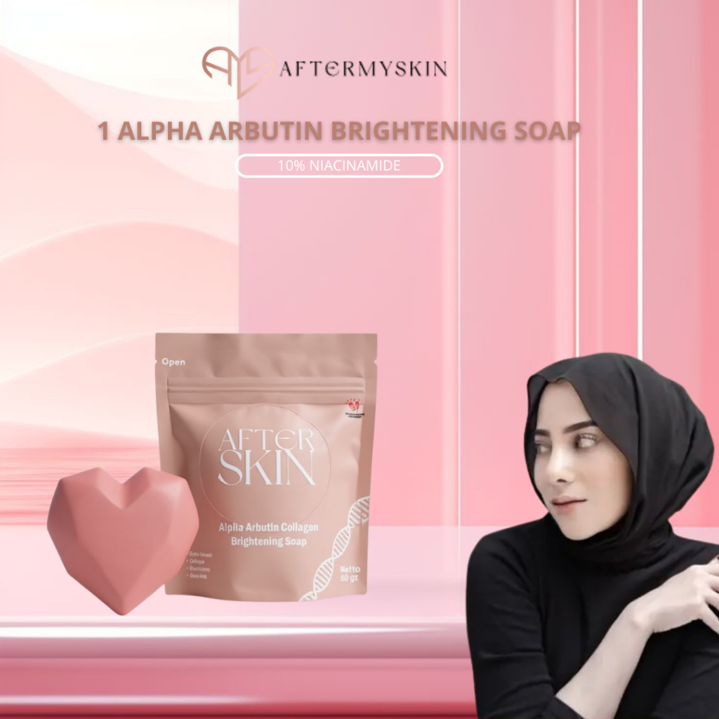 Jual After Skin Alpha Arbutin Collagen Brightening Soap - Sabun Badan ...