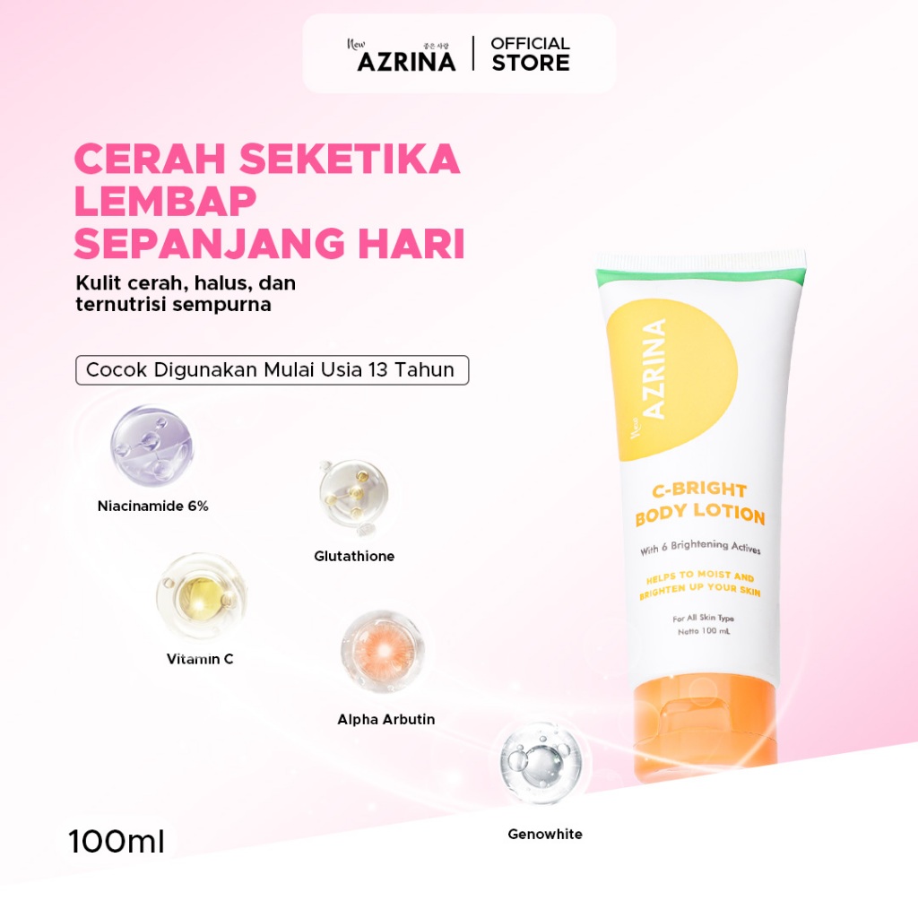 Jual Azrina C-Bright Body Lotion - Body Serum Mencerahkan Badan ...