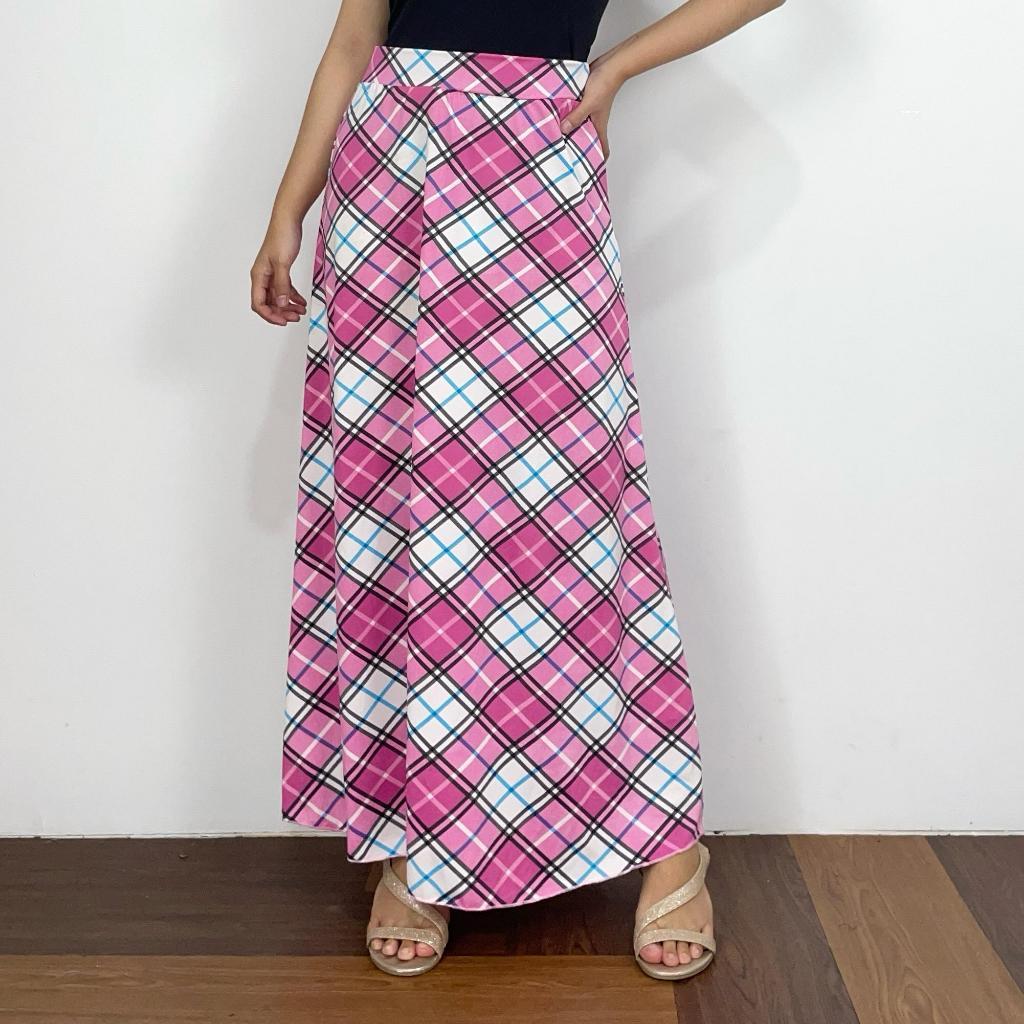 Jual Rok Panjang Jersey Spandex Motif Wanita/Rok Wanita Muslim/Rok ...