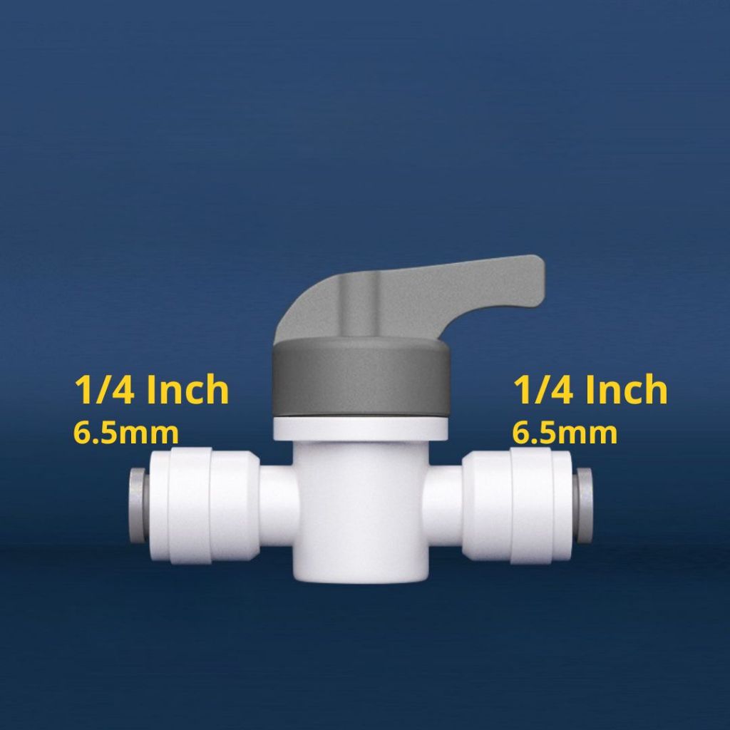 Jual Fitting ro 1/4 stop kran ball valve 1/4" kran selang ro ball valve ...