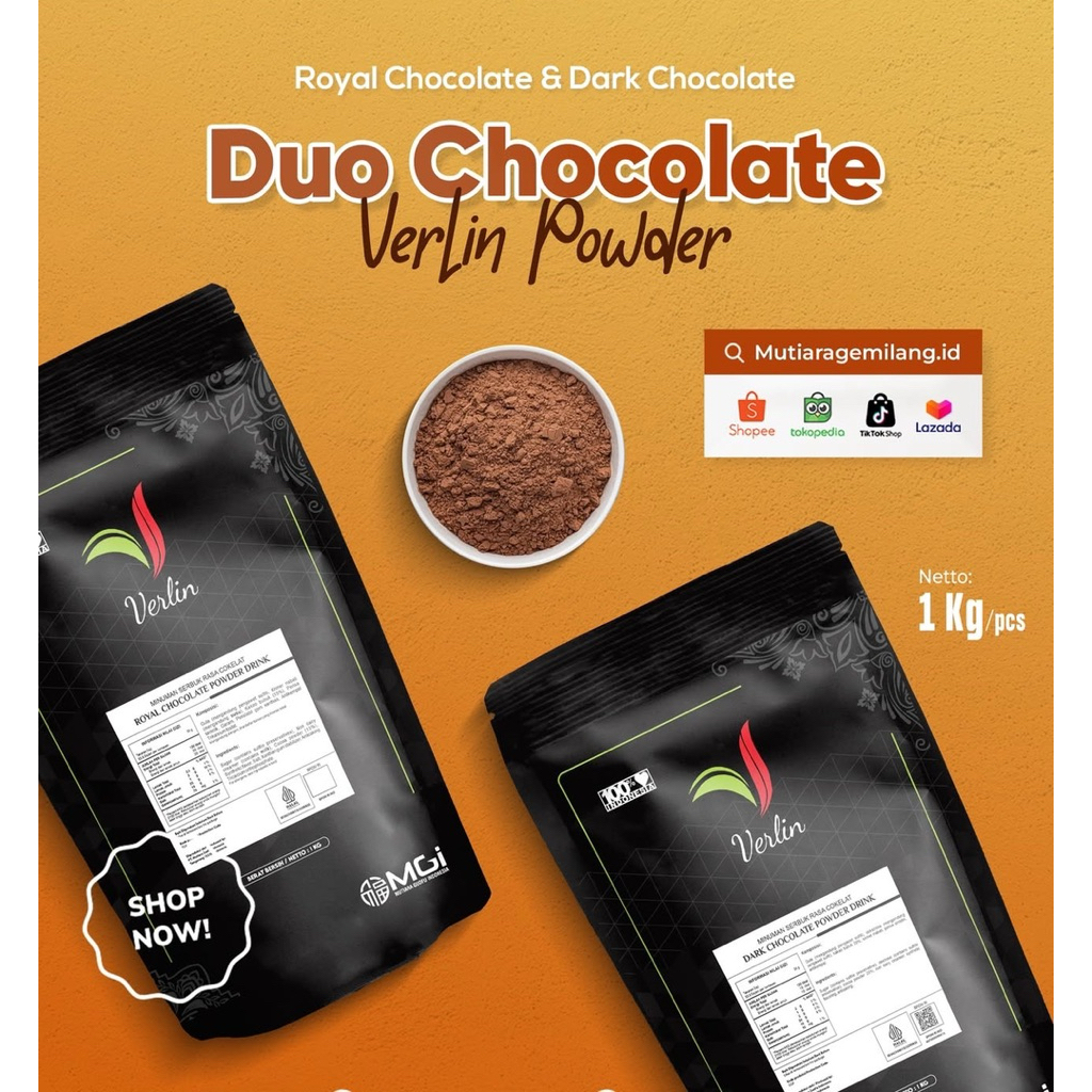 Jual Verlin Duo Chocolate Verlin Dark Chocolate dan Verlin Royal ...