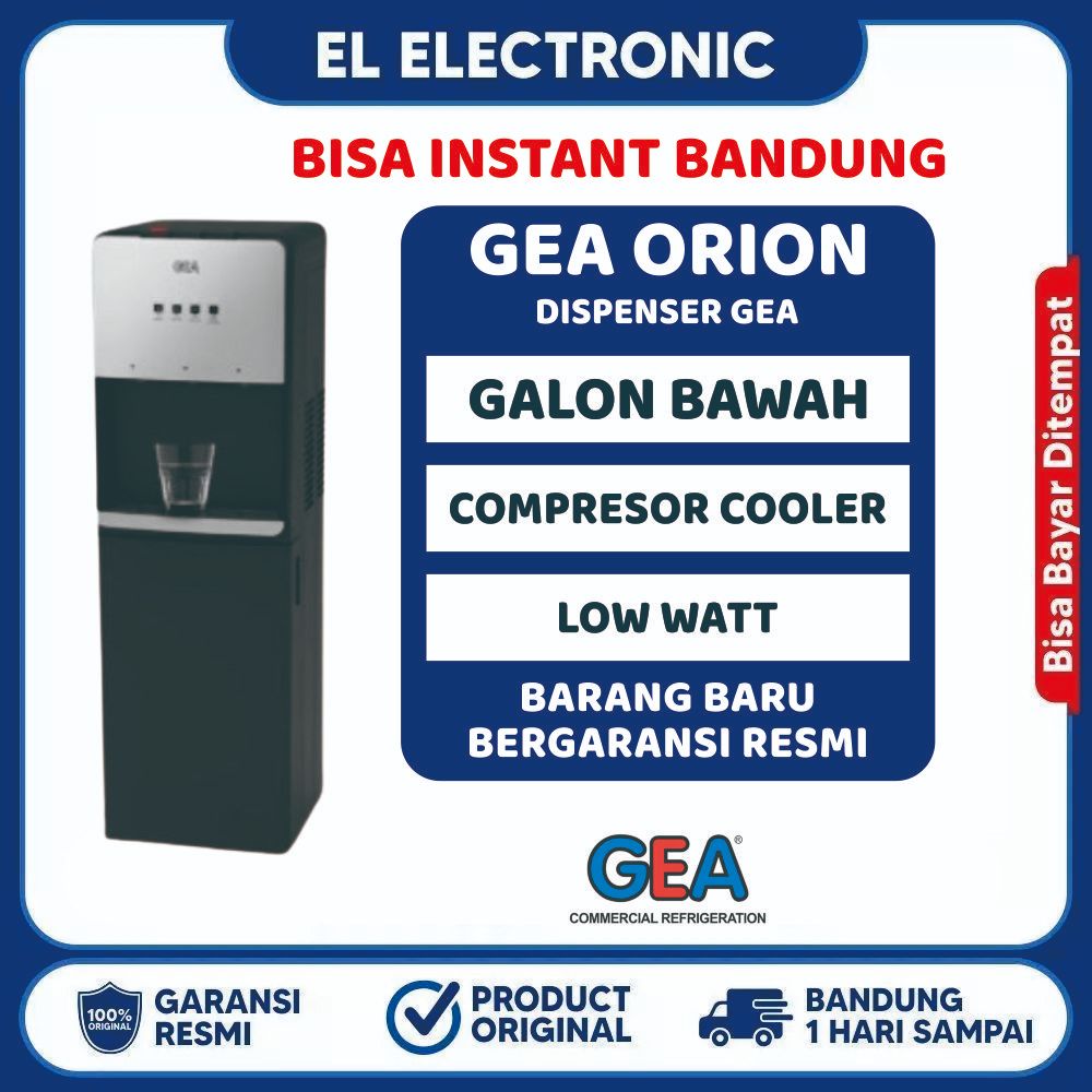 Jual GEA DISPENSER GALON BAWAH ORION KOMPRESOR GARANSI RESMI PUTIH ...