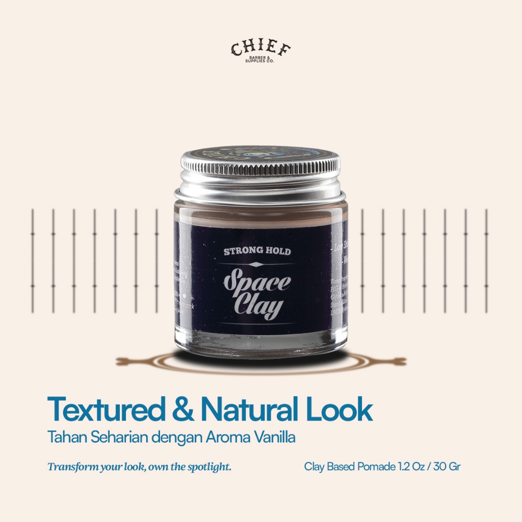 Jual Chief Space Clay Travel Size Pomade 28,5gr – Travel Friendly ...