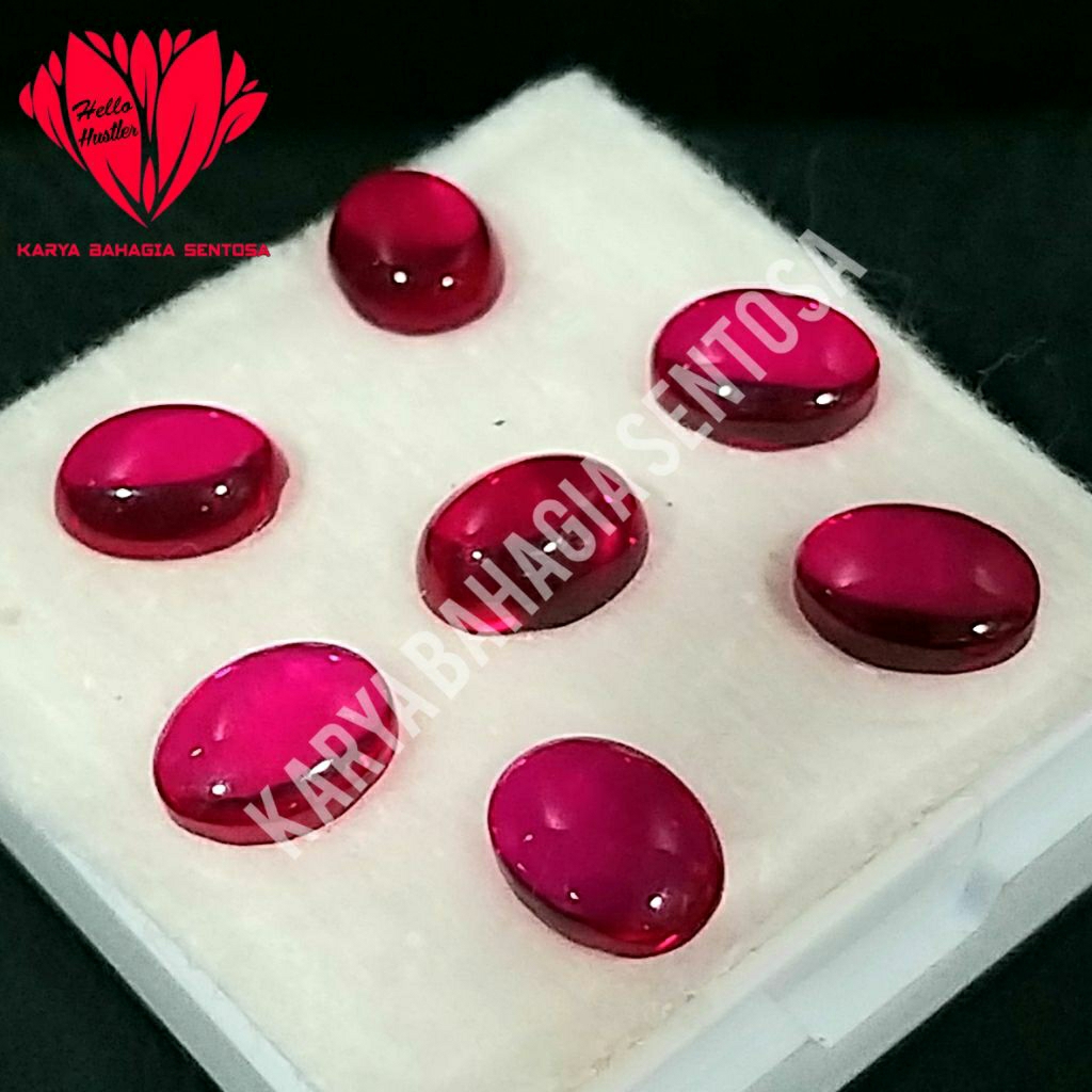 Jual Batu Permata Merah Delima Ruby Siam Rose Bangkok 9 Mohz Fancy Size ...
