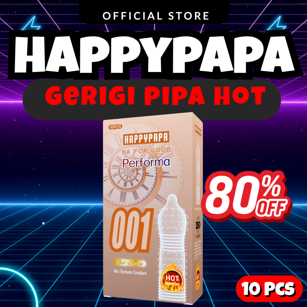 Jual Kondom Happypapa Gerigi Pipa Hot - Box Isi 10 Pcs | Shopee Indonesia