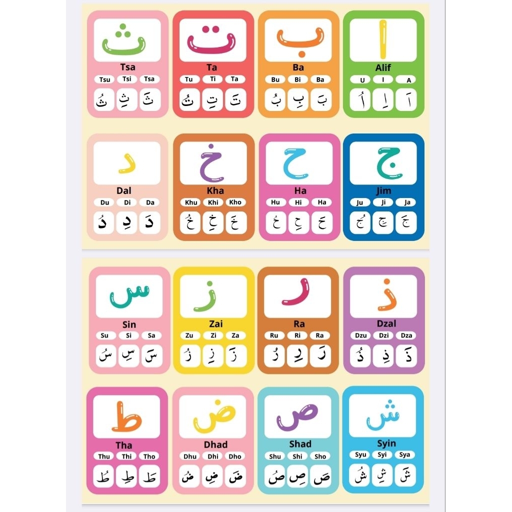 Jual flashcard hijaiyah | Shopee Indonesia