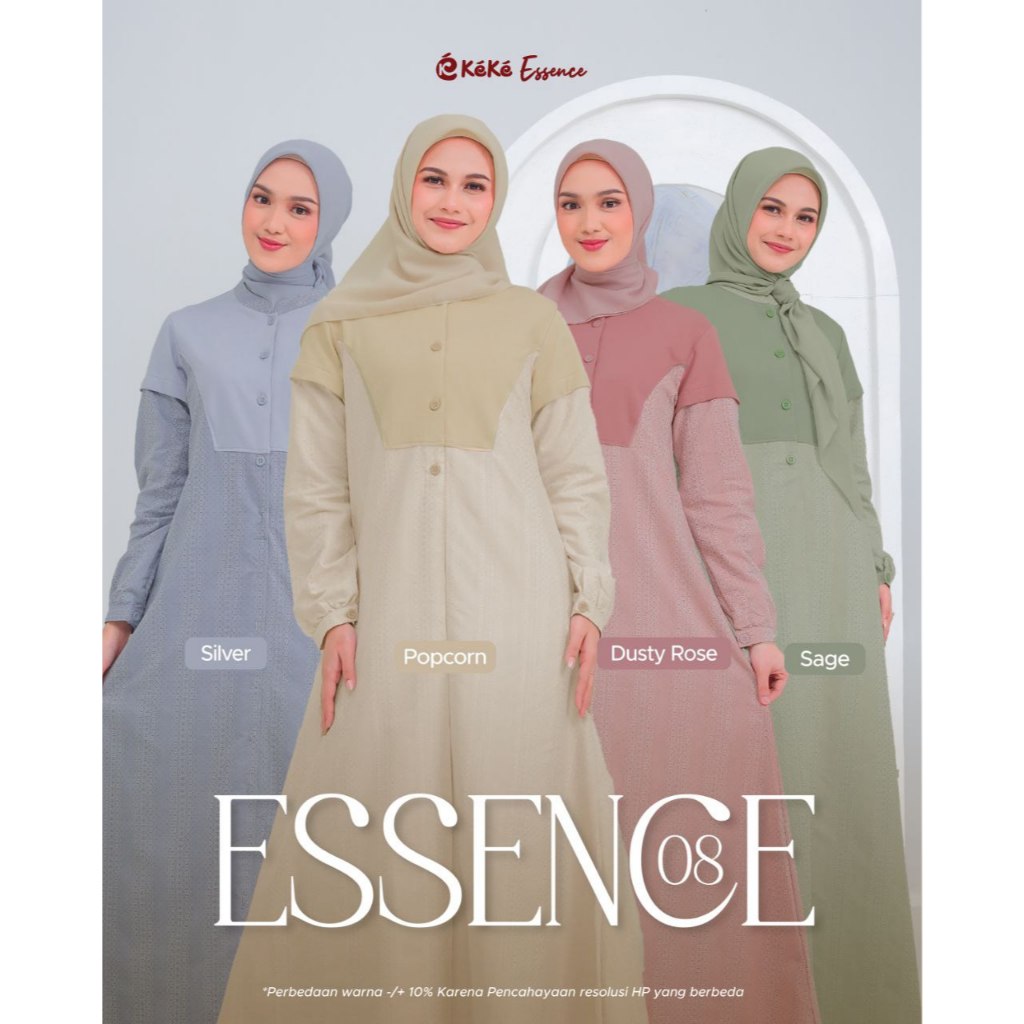 Jual KEKE DRESS MUSLIMAH ESSENCE 08 COCOK UNTUK OUTFIT KONDANGAN SIMPEL ...