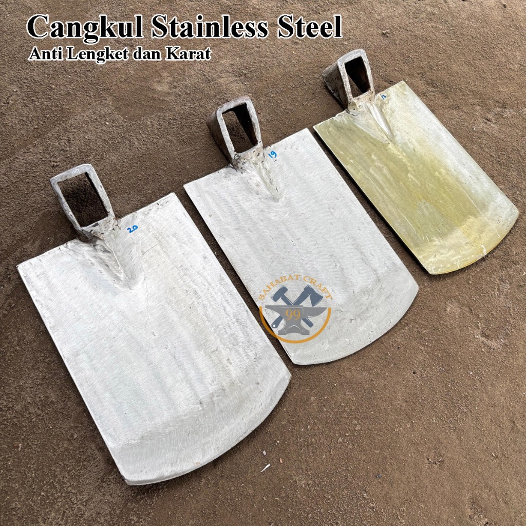 Jual Sahabat Craft Cangkul Stainless Steel Premium Quality Lebar 20 cm ...