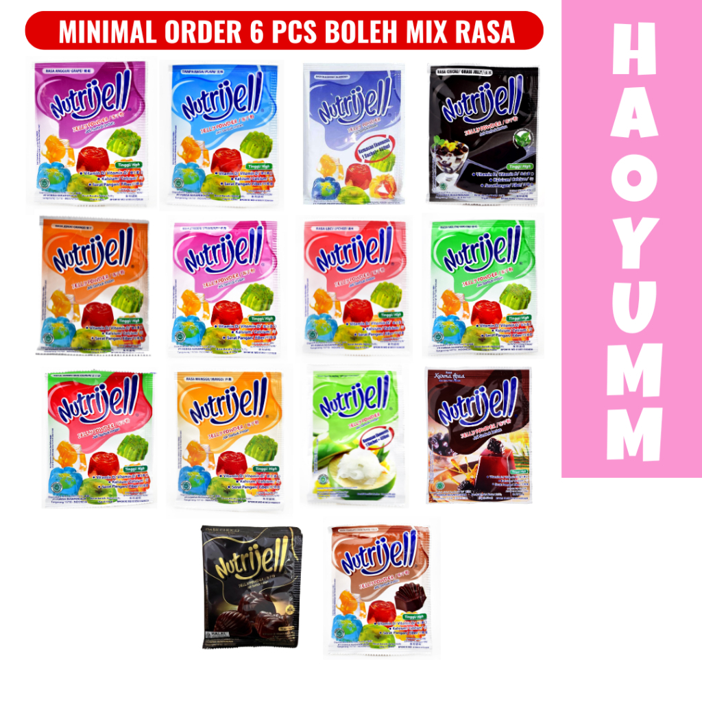 Jual NUTRIJELL Jelly kemasan ekonomis 10 g Forisa [HAOYUMM] | Shopee ...