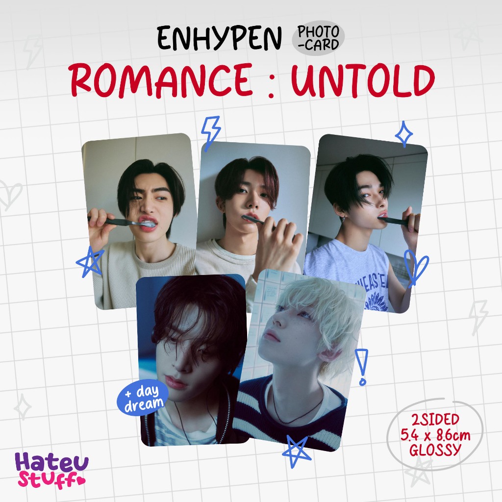Jual ENHA- Unofficial Photocard Romance : Untold + daydream | Shopee ...