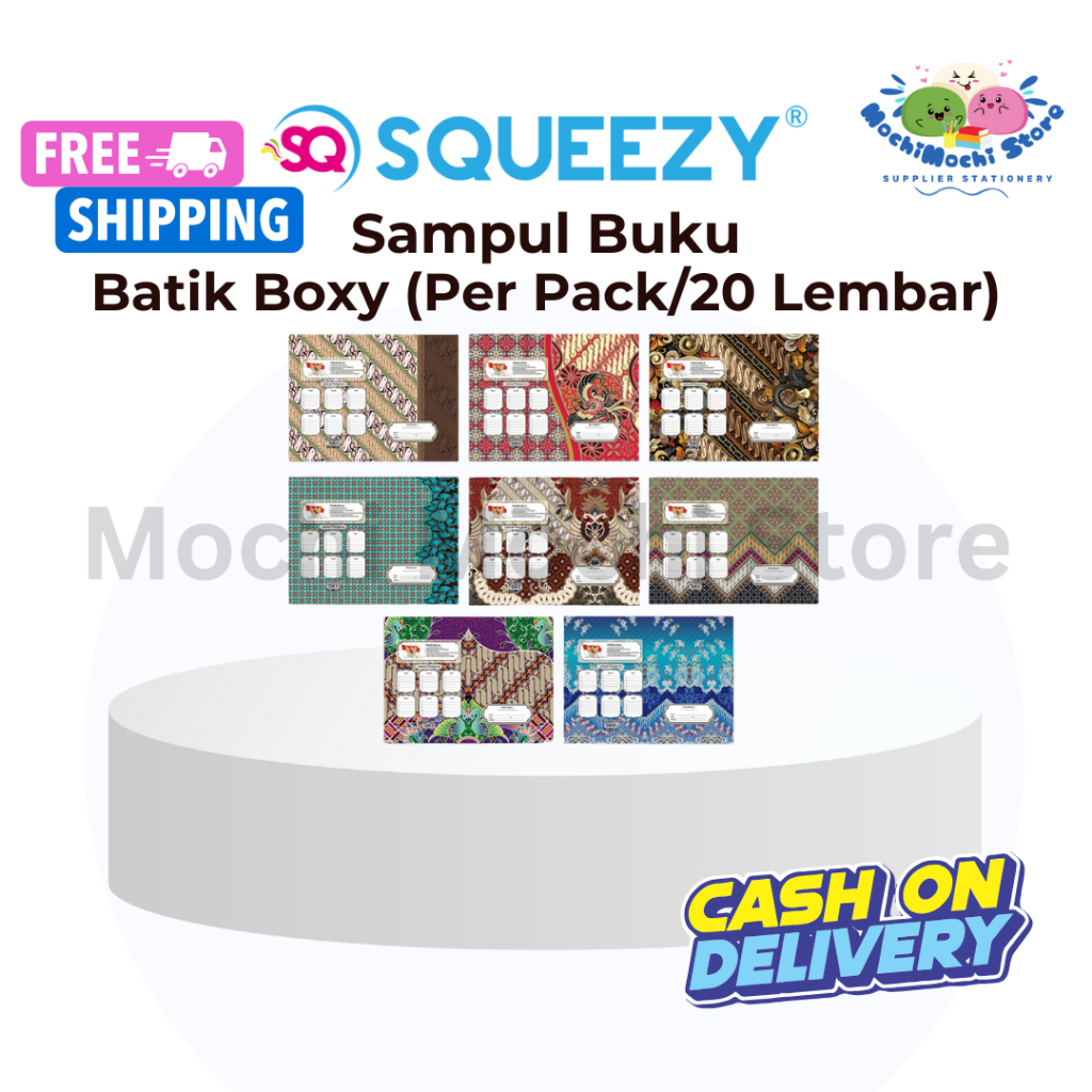 Jual HARGA GROSIR PER PACK/20 LEMBAR Sampul Buku Batik Boxy | Sampul ...