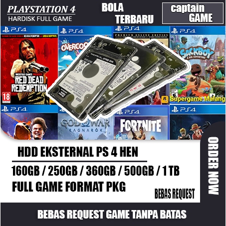 Jual GAME PS4 HEN PKG - HARDISK EKSTERNAL BEBAS PILIH GAME | Shopee Indonesia