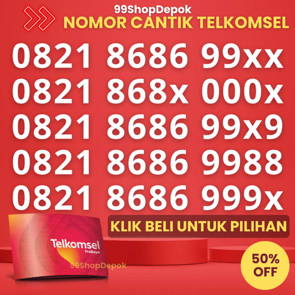 Jual Kartu Perdana Nomor Cantik Telkomsel Simpati KODE 100.3 - Nomer Cantik Telkomsel 999 - No ...