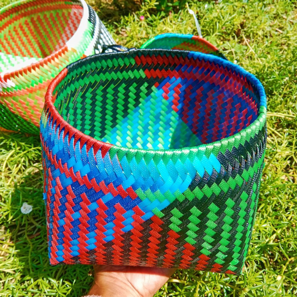 Jual besek anyaman tradisional / saringan peniris beras / saringan ...