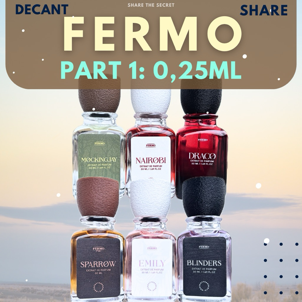 Jual Free Gift! Decant Share 0,25ml FERMO Draco Blinders Emily Sparrow ...