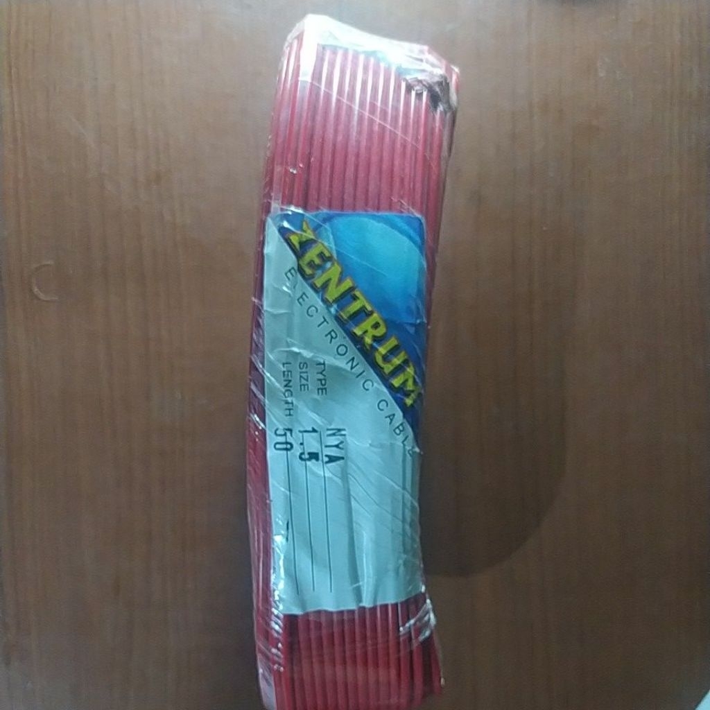 Jual Kabel Listrik Kawat NYA 1x1.5 45 meter Merah merek Zentrum ...